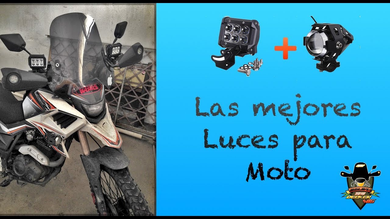 Las Mejores Luces para Moto! Exploradoras LED + Neblineros LED U5 ...