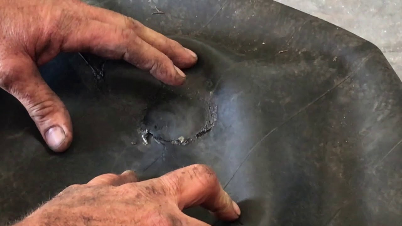 How to Patch a Tractor Tube - YouTube
