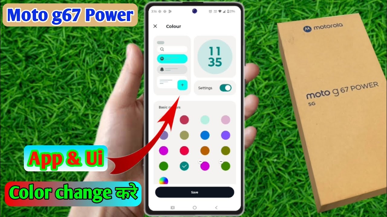 moto g67 power app color change, moto g67 power app icon color change ...