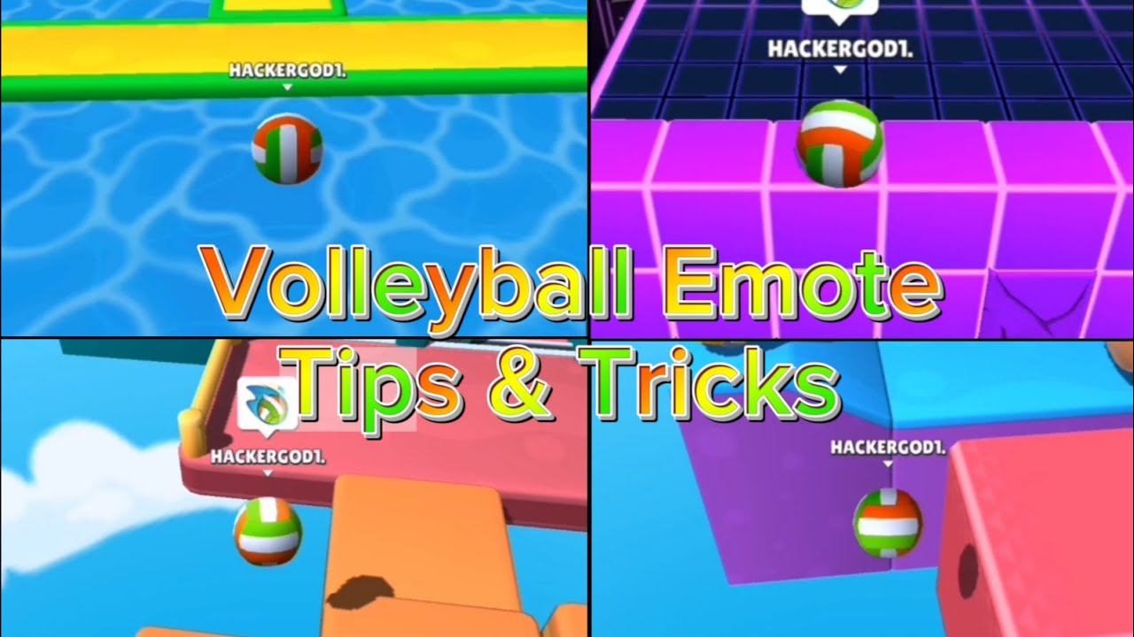 Pro Tips & Tricks with Volleyball Emote🏀 in Stumble guys - all are OP🥶 ...