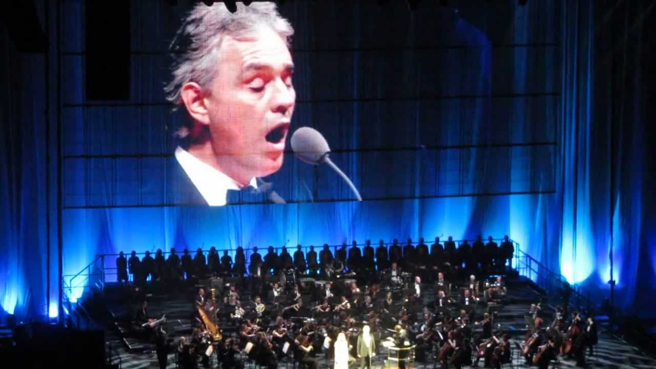 Andrea Bocelli - London O2 Arena 2012 The Prayer with Camilla Kerslake ...