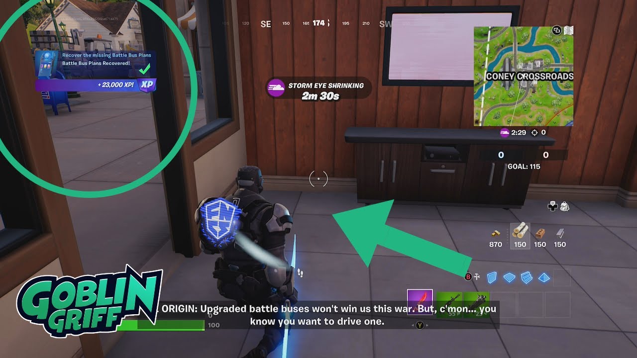 How to Recover the Missing Battle Bus Plans | Fortnite Resistance Quest ...