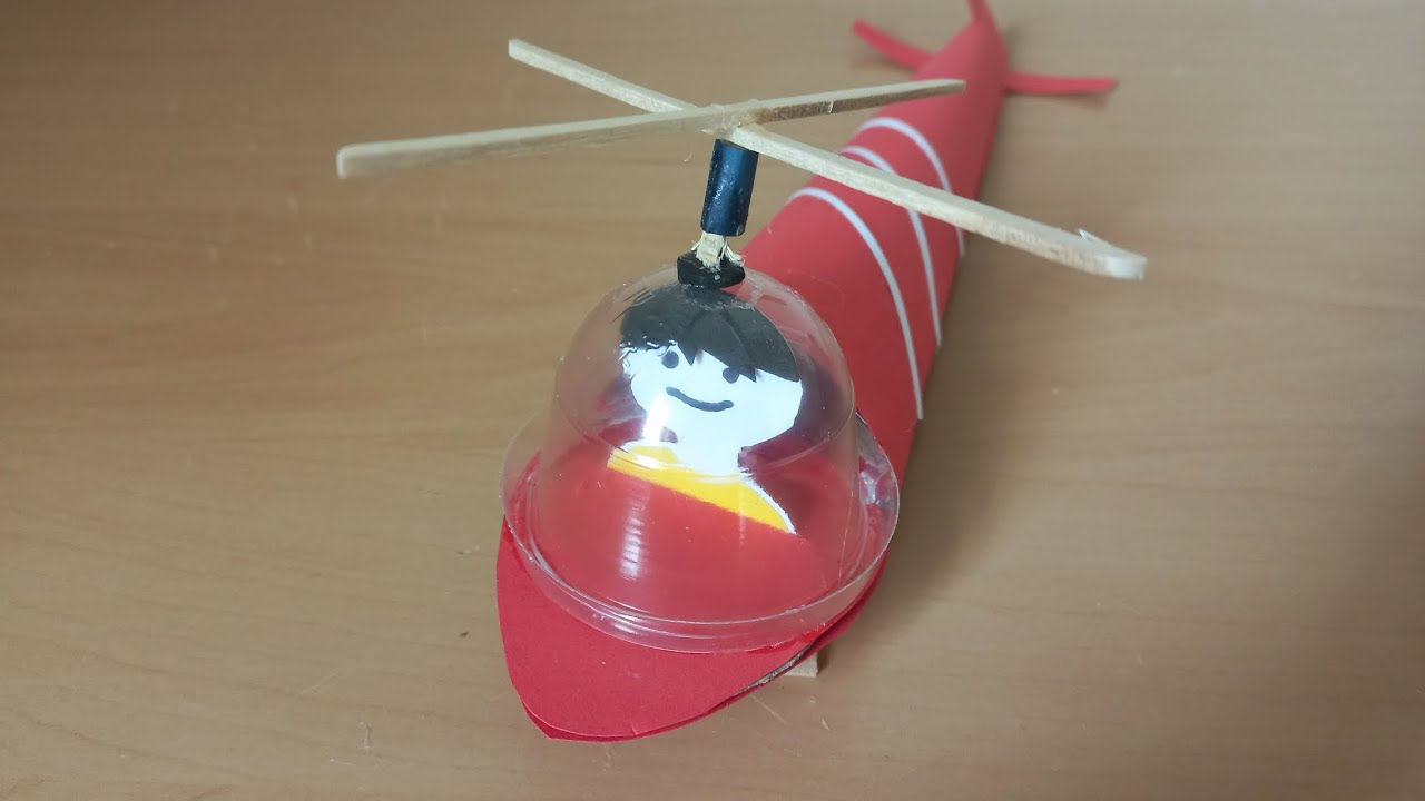 DIY paper helicopter for kids. - YouTube