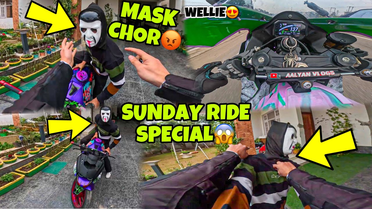 Mask Chor😡 SUNDAY RIDE SPECIAL😱 | Wellies on Zx10r | Spotted SUPERBIKE ...