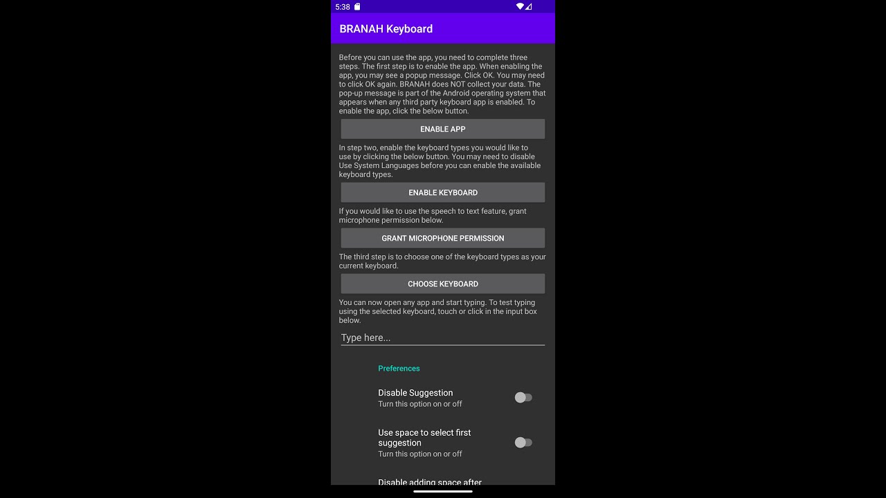 BRANAH Keyboard for Android - YouTube