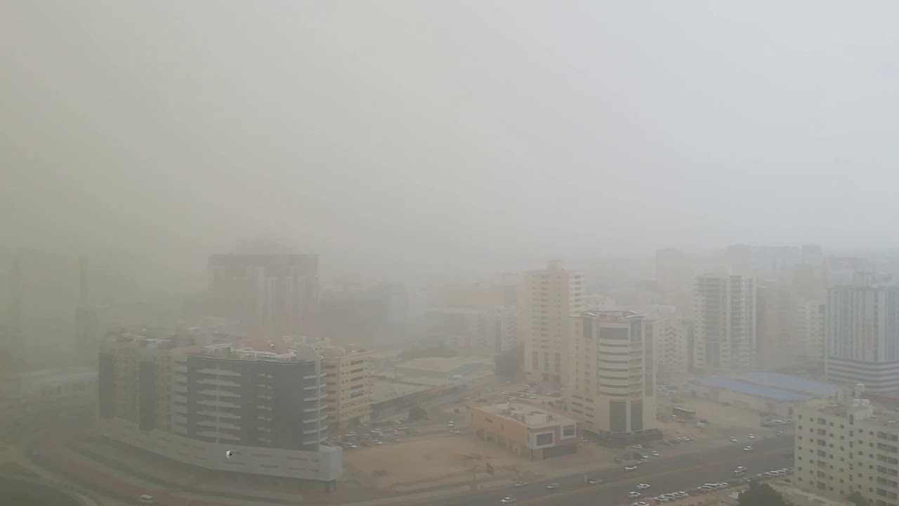 Dusty Winds in Ajman - YouTube