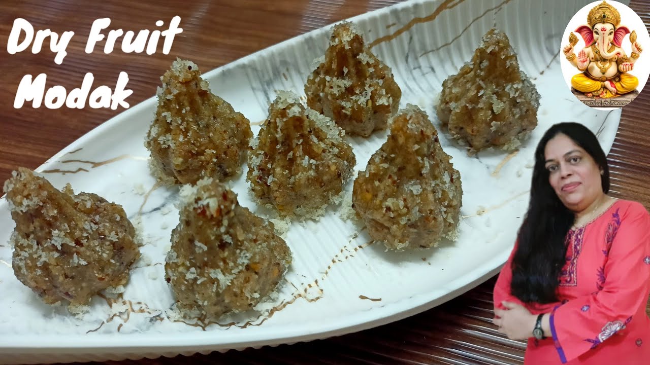 गणपति बाप्पा के लिए मेवा मोदक | Dry fruit Modak | Modak Recipe | Ganesh ...