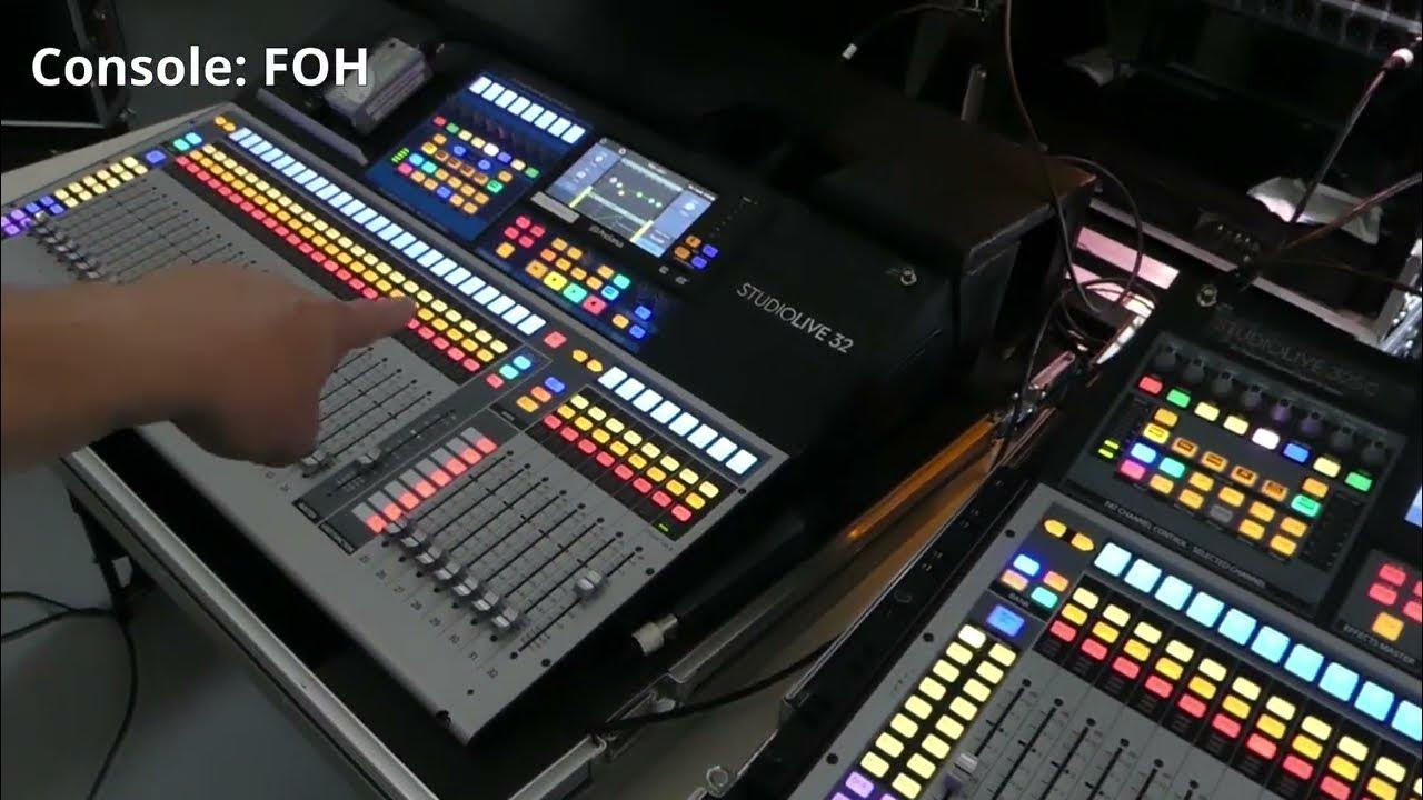 Connecting two presonus Studiolive consoles for FOH and Monitor setup using one NSB stage box ...