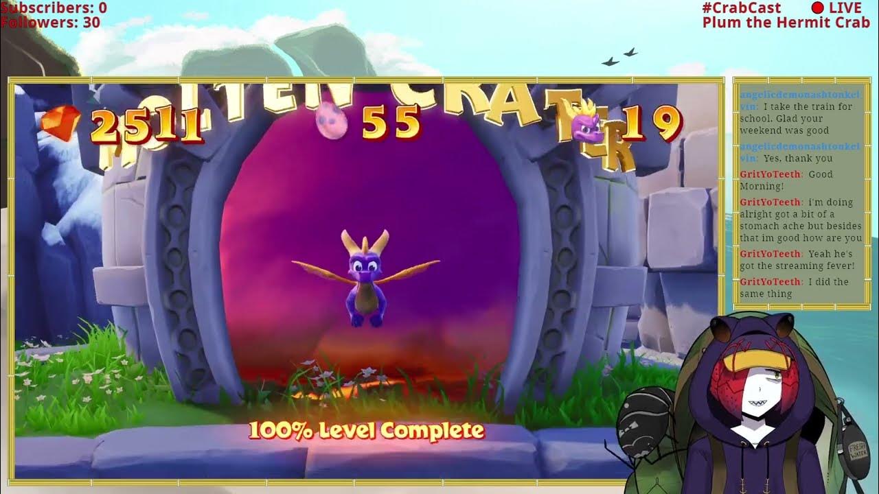 Plum the Hermit Crab Visits the Dragon Realms! (Vtuber Plays Spyro ...