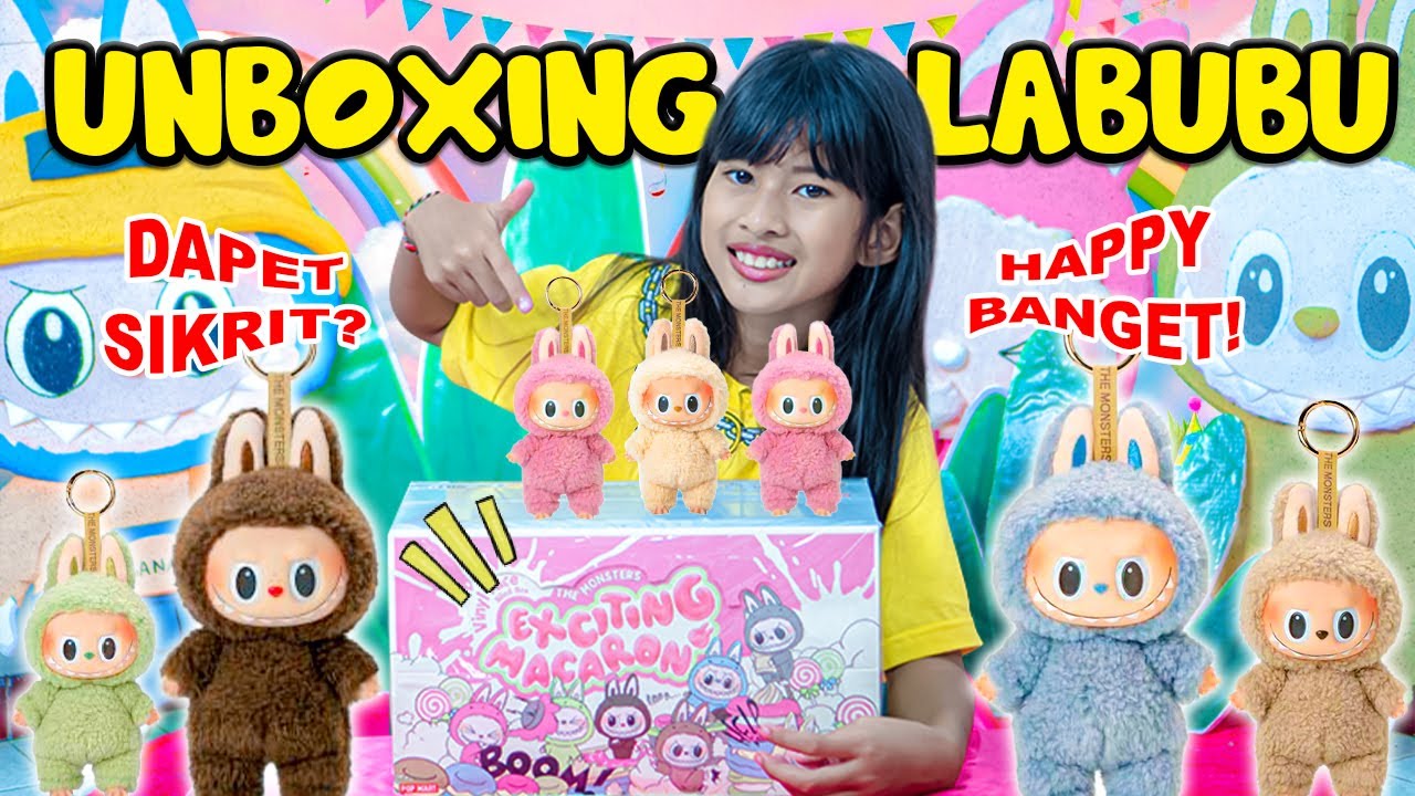 DISTA UNBOXING LABUBU MACARON SATU SET LENGKAP!! DAPET SECRET GAK YA # ...
