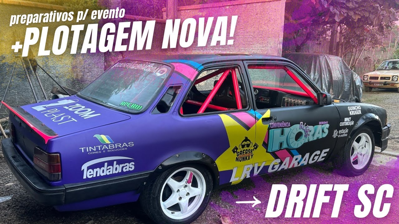 PREPARATIVOS P/ O DRIFT SC + PLOTAGEM NOVA NO CHEVETTE DE DRIFT ...
