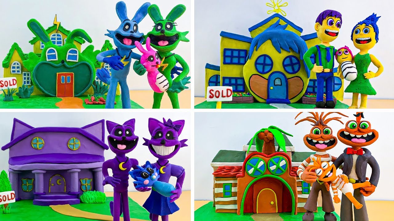 Making all the houses of Poppy Playtime Chapter 3 and Inside Out 2 ...