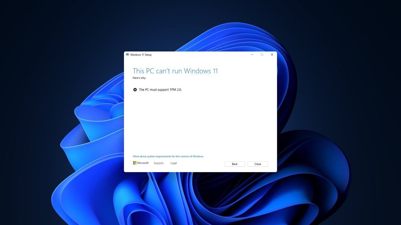 This PC can't run Windows 11 FIX (TPM 2.0. Windows 11 installation fix ...
