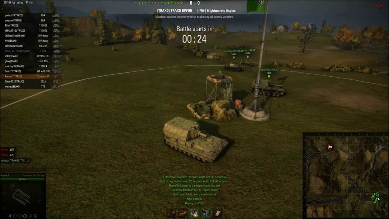 Conqueror GC 8700 damage- Map Redshire - Aceman7 - YouTube
