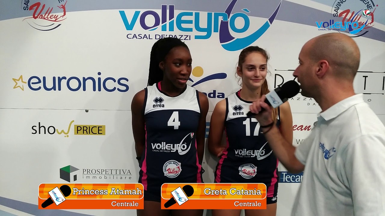 16.11.19 - Volleyrò interviste: Princess Atamah e Greta Catania - YouTube