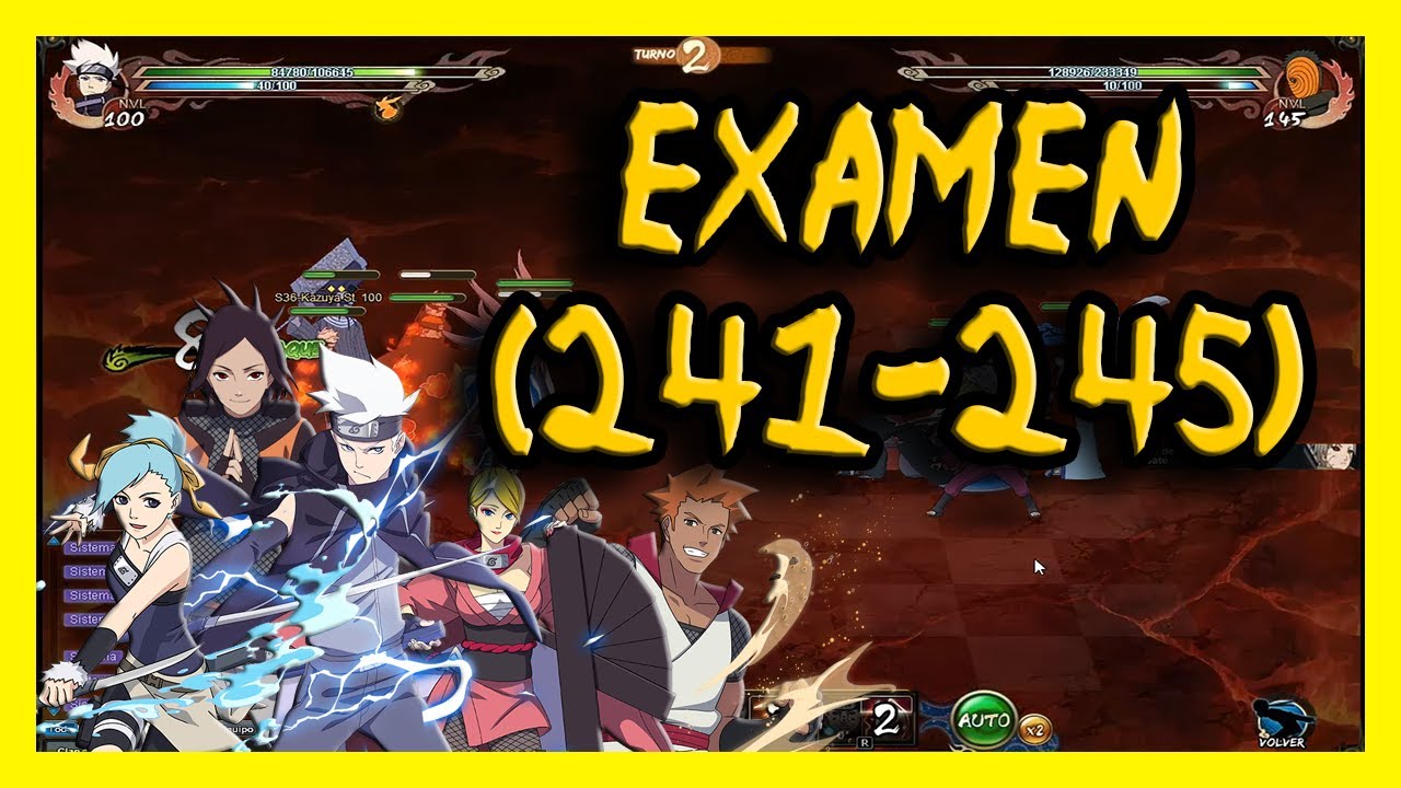 💧 EXAMEN NINJA (241-245) | NARUTO ONLINE 💧 - YouTube