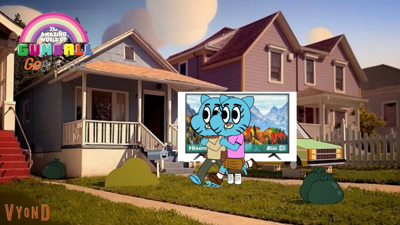 Gumball y Mumball Cambian La Tele Chiquita Por La Tele Hisense 43 Inch ...
