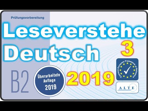 Telc B2 Prüfung Modelltest (3) B2 allgemein Leseverstehe Deutsch 23.11. ...