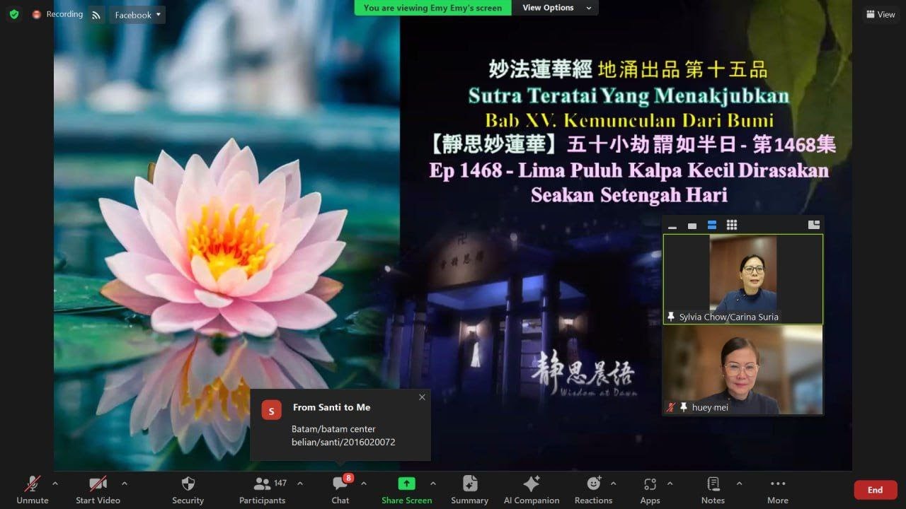 Jumat, 26 Januari 2024- Sharing Xun Fa Xiang Indonesia - Sutra Teratai ...