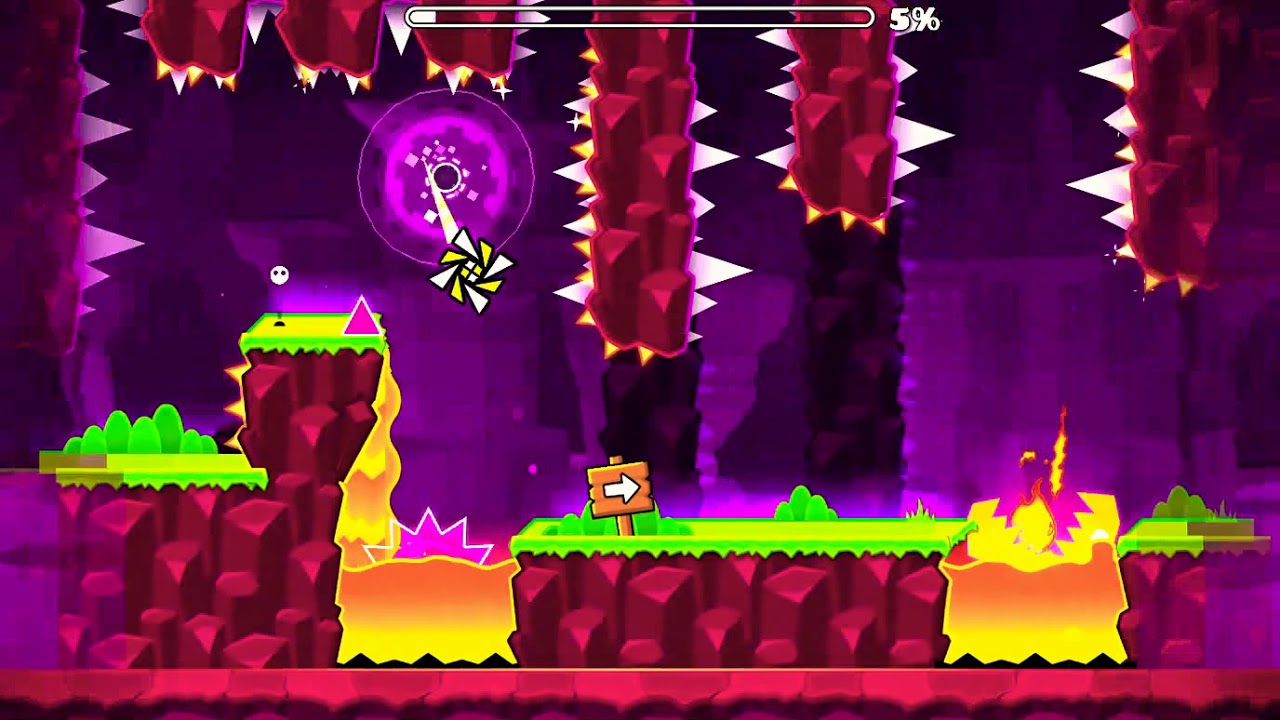 Geometry Dash- Fingerdash 100% All coins - YouTube