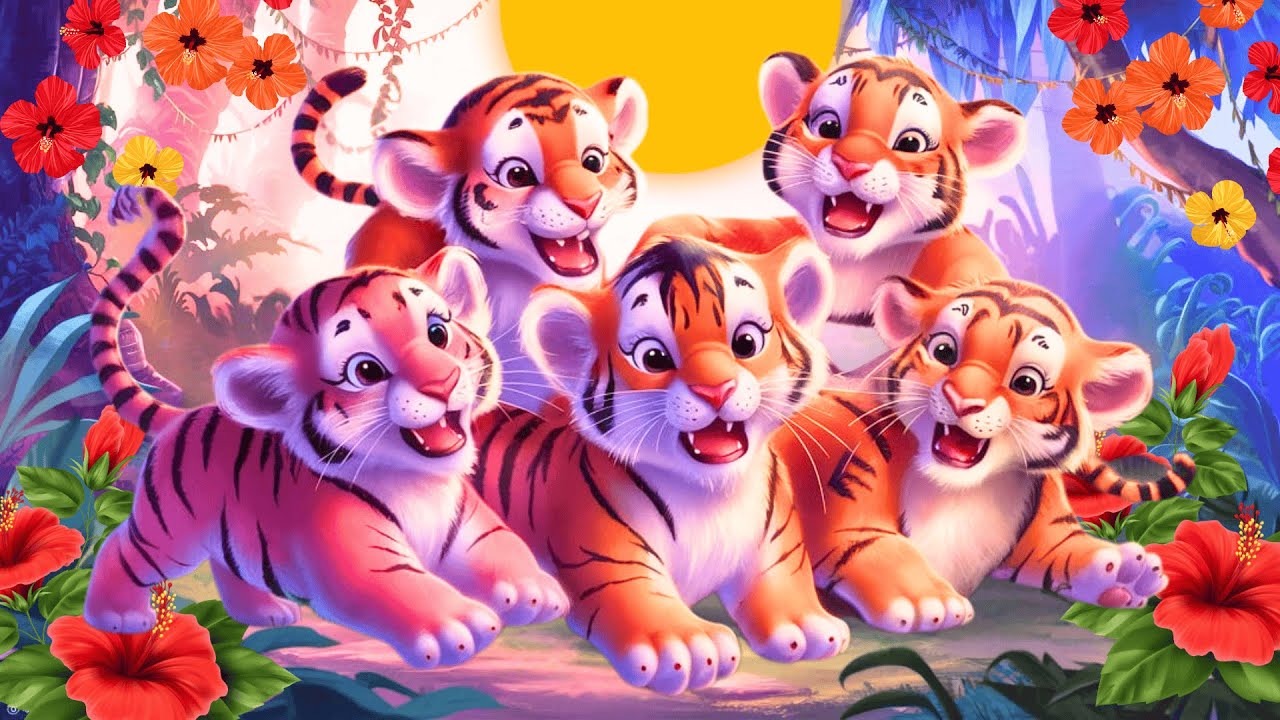 Easy Way to Count to 5 with Little Tigers - YouTube