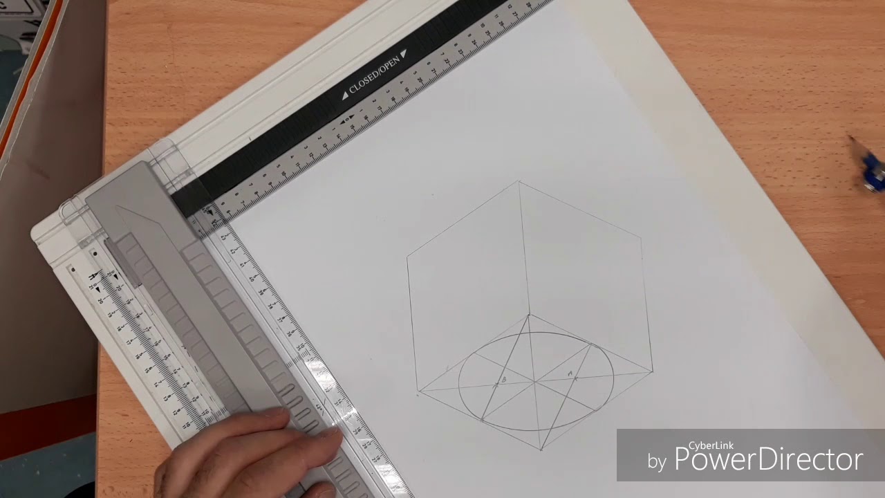 How to draw an Isometric Circle - 0003 IGCSE / GCSE D&T Graphic ...