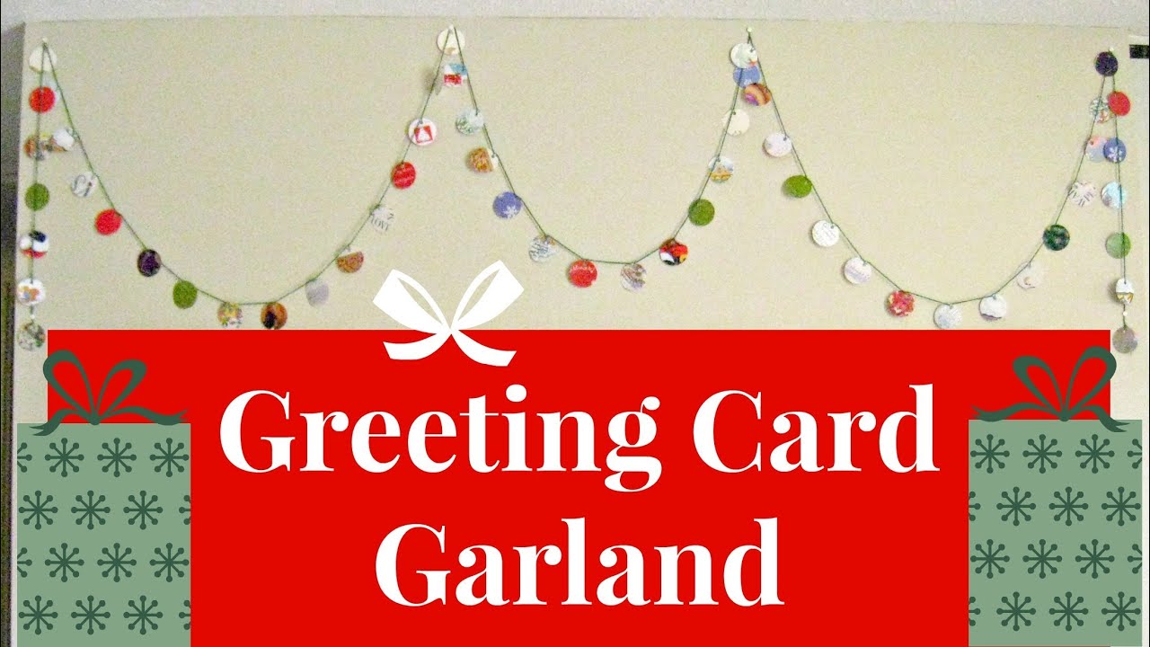 Greeting Card Garland - YouTube