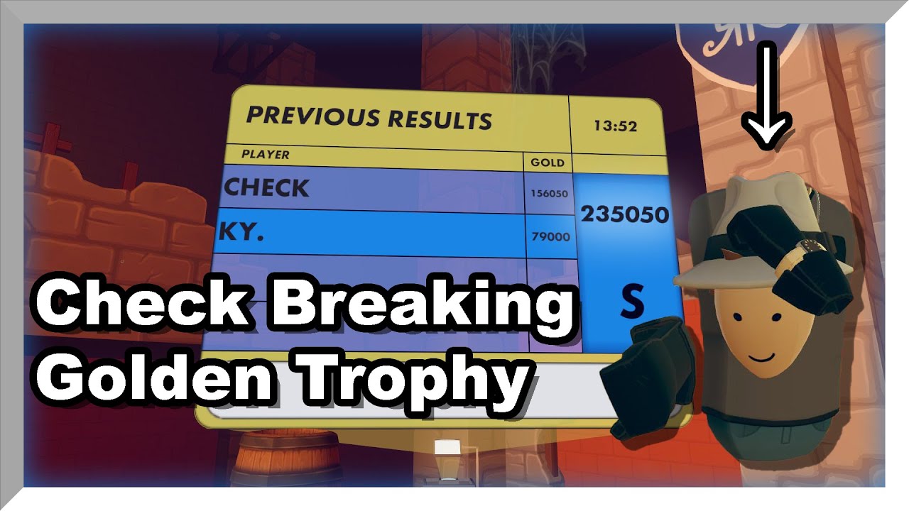 Check Breaking Rec Room Golden Trophy - YouTube