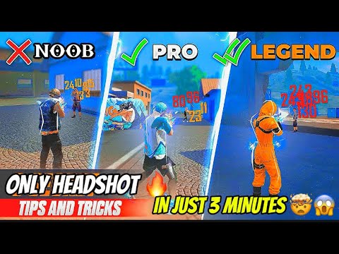 AMAZING HEADSHOT TIPS AND TRICKS 🤯🔥| FREE FIRE | BEST HEADSHOT SETTING ...