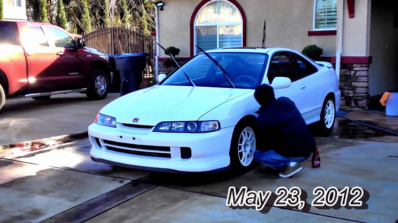 1998 white JDM Honda Integra - YouTube