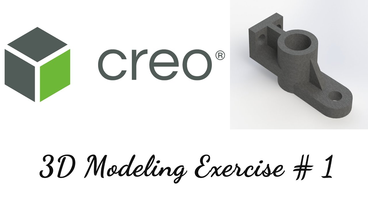 3D Modeling In Creo EXE#1 | Creo Tutorials for beginners | Creo | Creo ...