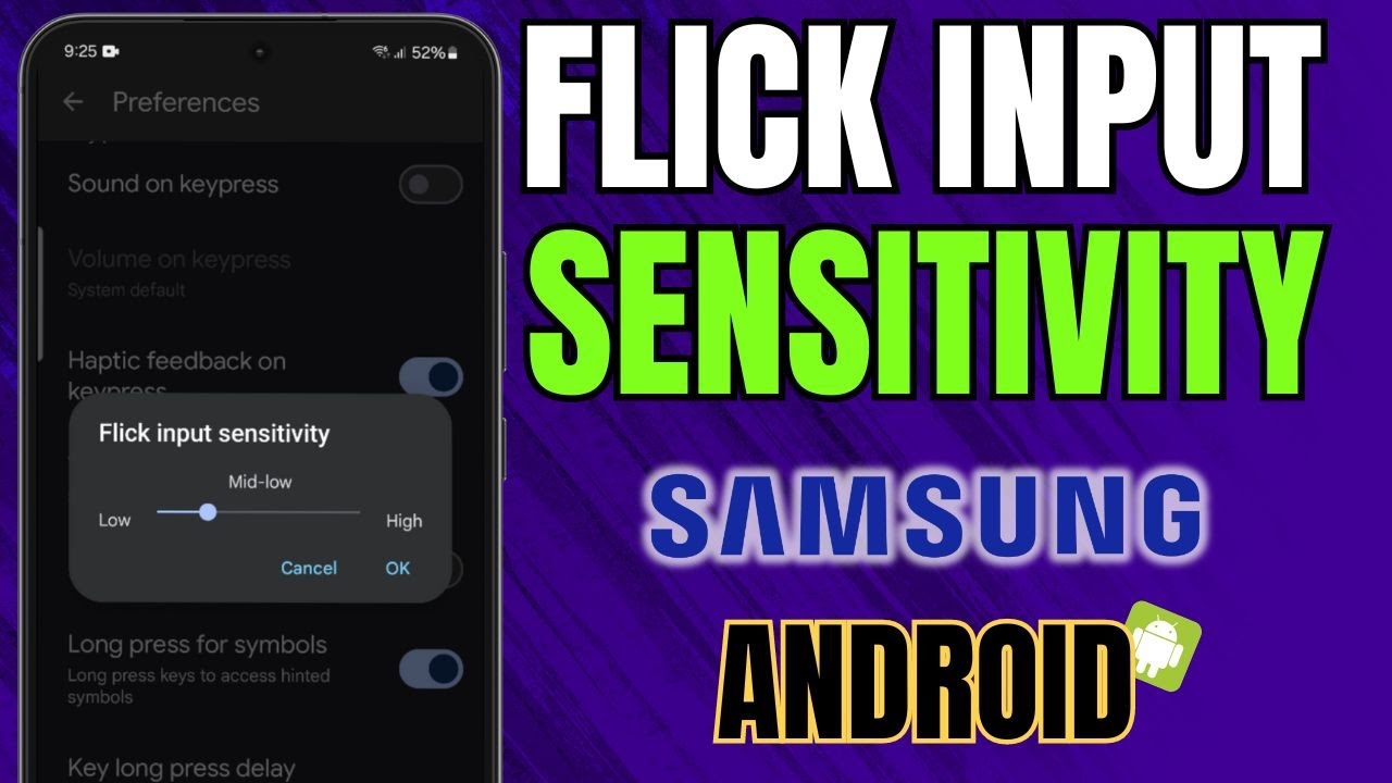 How to Change Flick Input Sensitivity on Gboard - Android/Samsung Galaxy Phone - YouTube