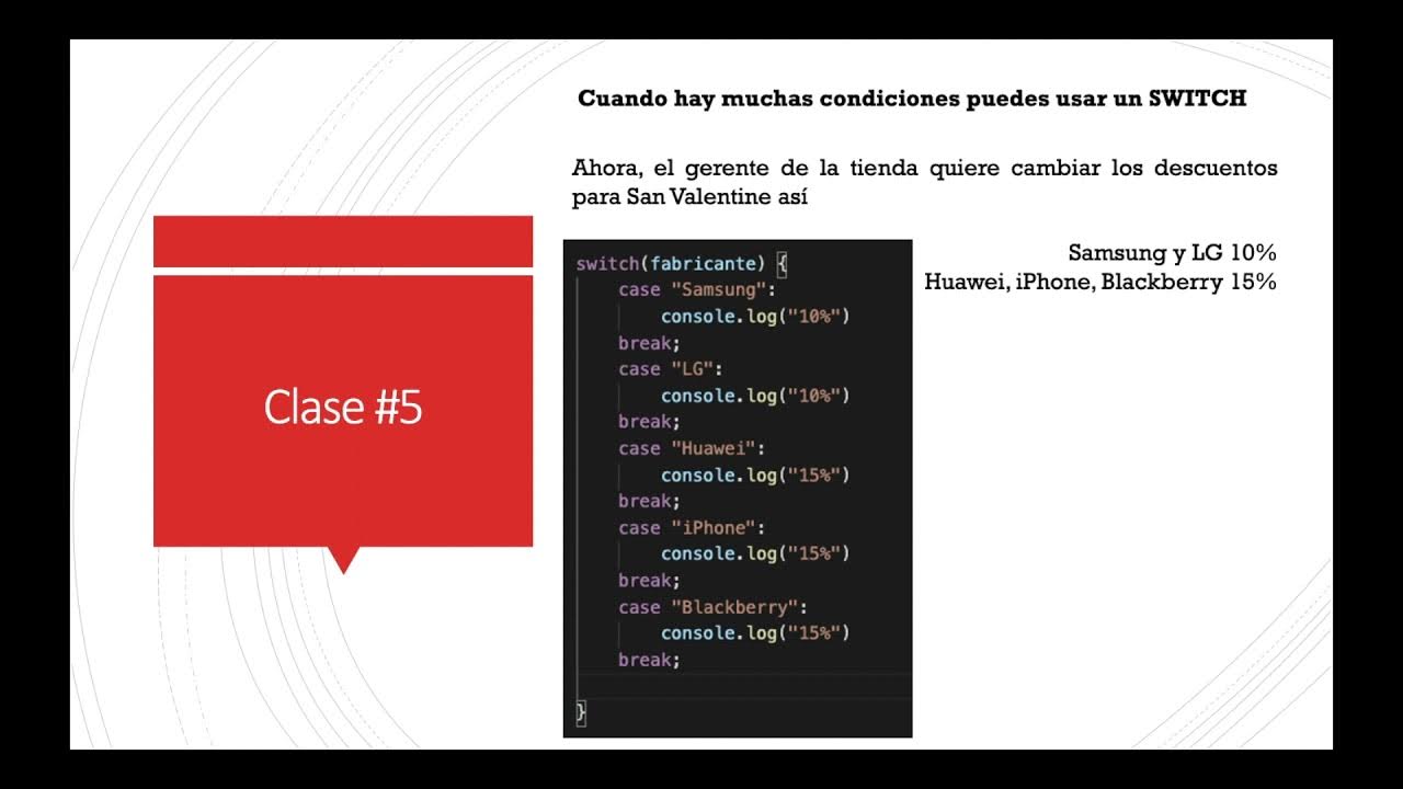 Switch Case en Javascript Curso de Programación y Algoritmos #12 - YouTube