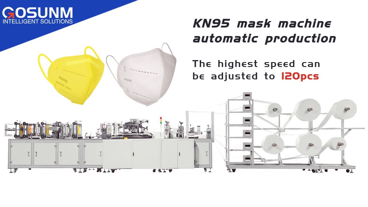 Kn95 mask machine,high speed automatic production | 120pcs/min - YouTube