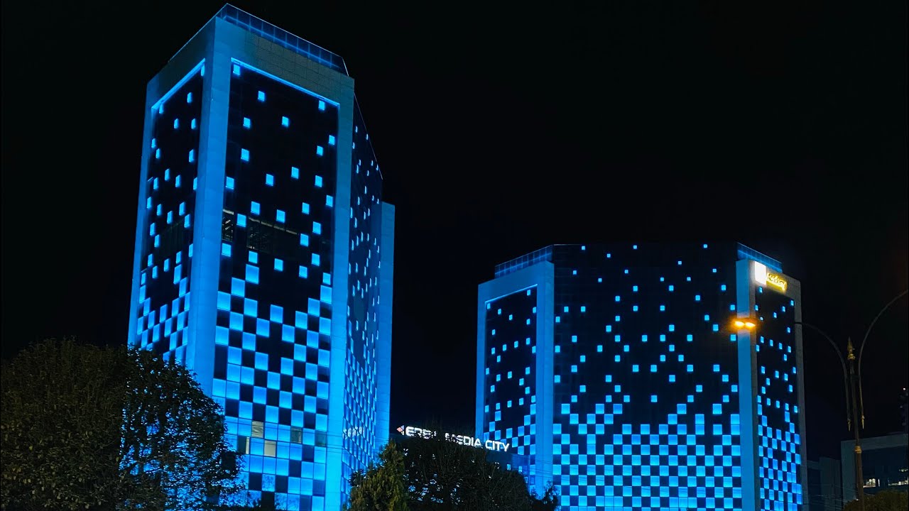 Erbil City View : A Magical Beauty at Night - YouTube