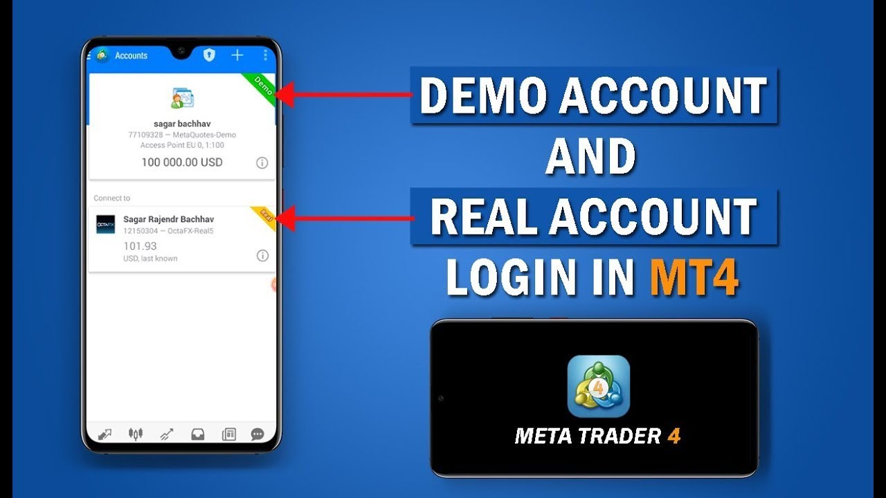 MT4 Demo account and Real Account Login in Hindi | OctaFx MT4 Login ...