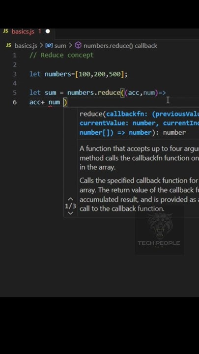 Reduce () Method in Javascript - YouTube