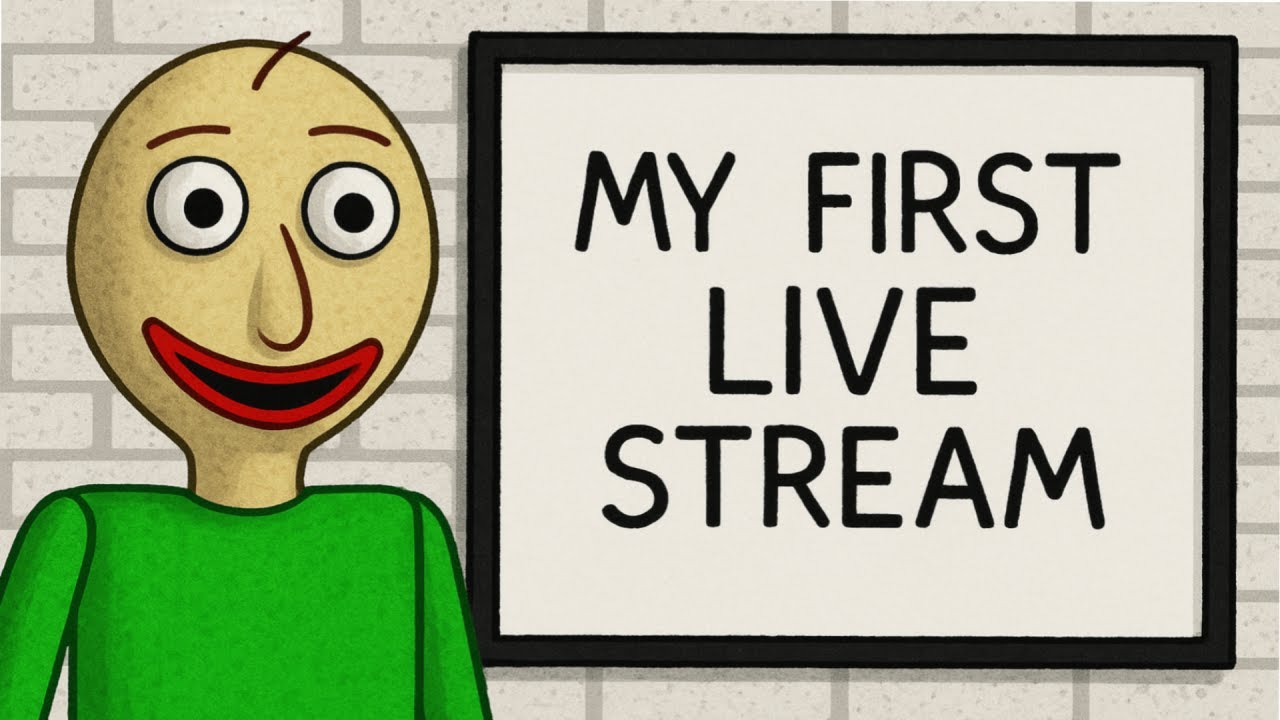 My First Baldi's basics live stream! - YouTube