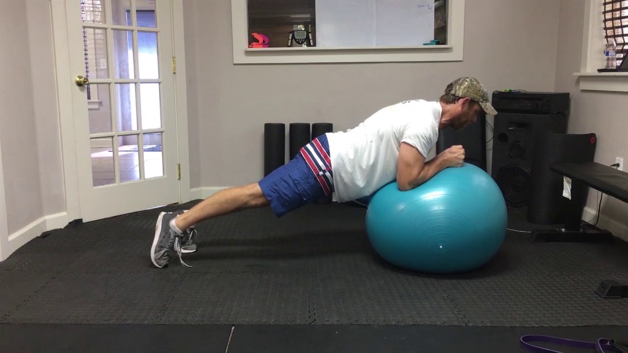 Ball Walking Low Plank - YouTube