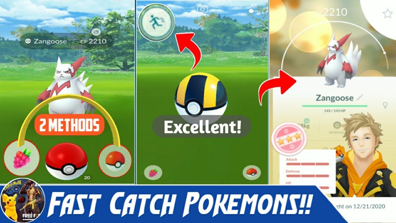 How to catch Pokemon fastly without catching animation. Skip Pokemons ...