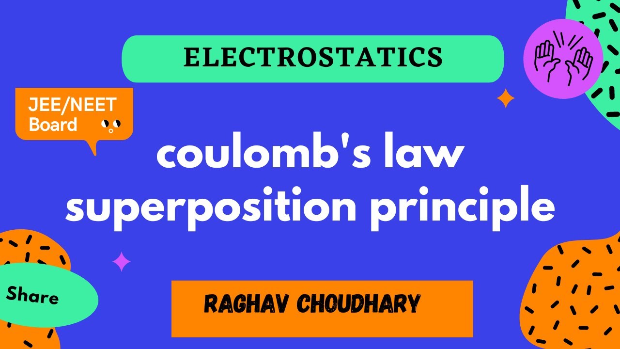 3) Coulomb's law & Superposition principle | Electrostatics | JEE/NEET/BOARD - YouTube