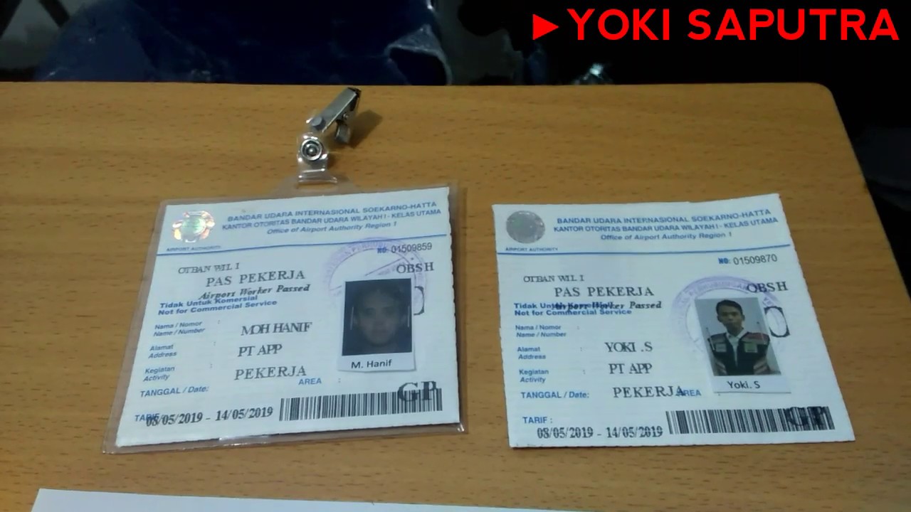 BONGKAR ISI PASS PEKERJA BANDARA SOEKARNO-HATTA - YouTube