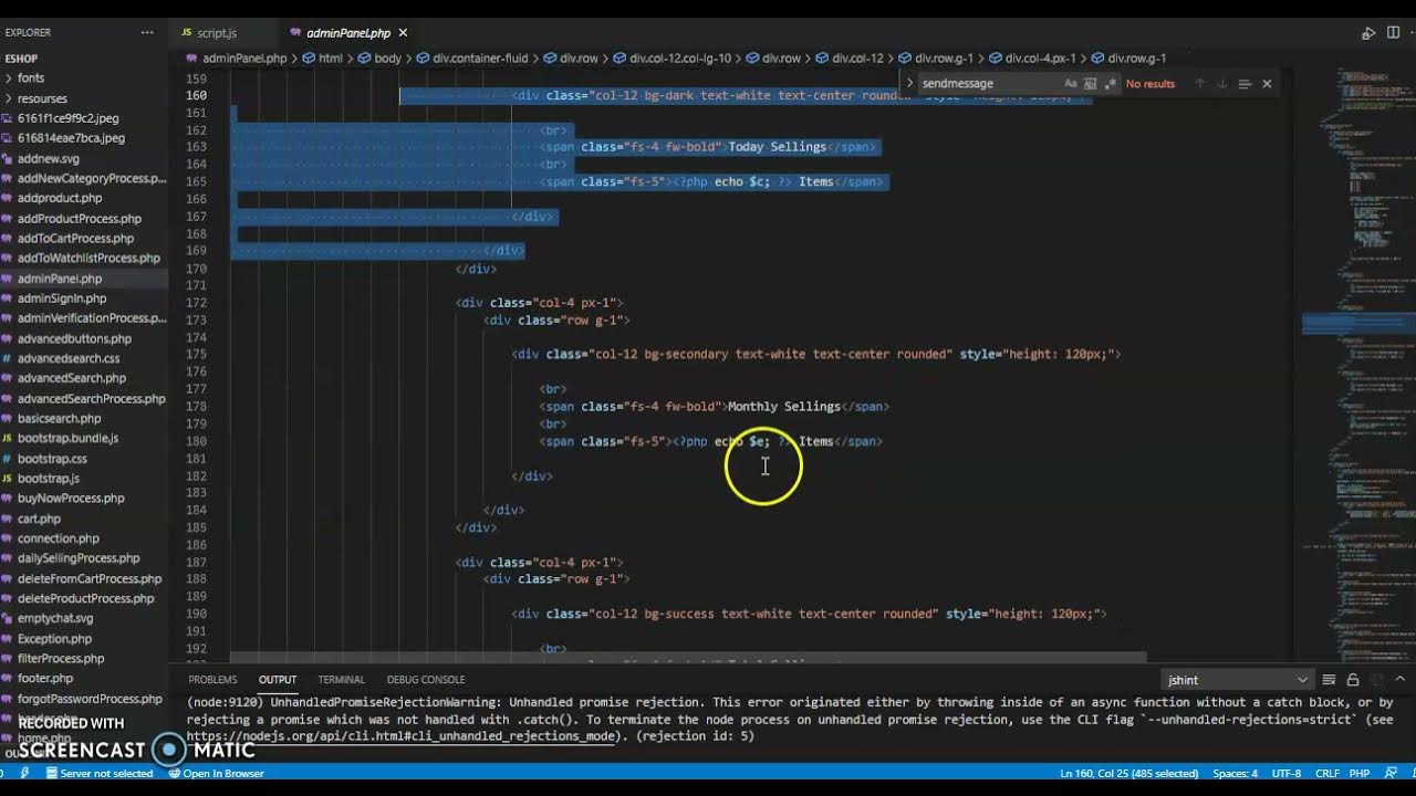 Program the admin homepage including the summarized report - YouTube