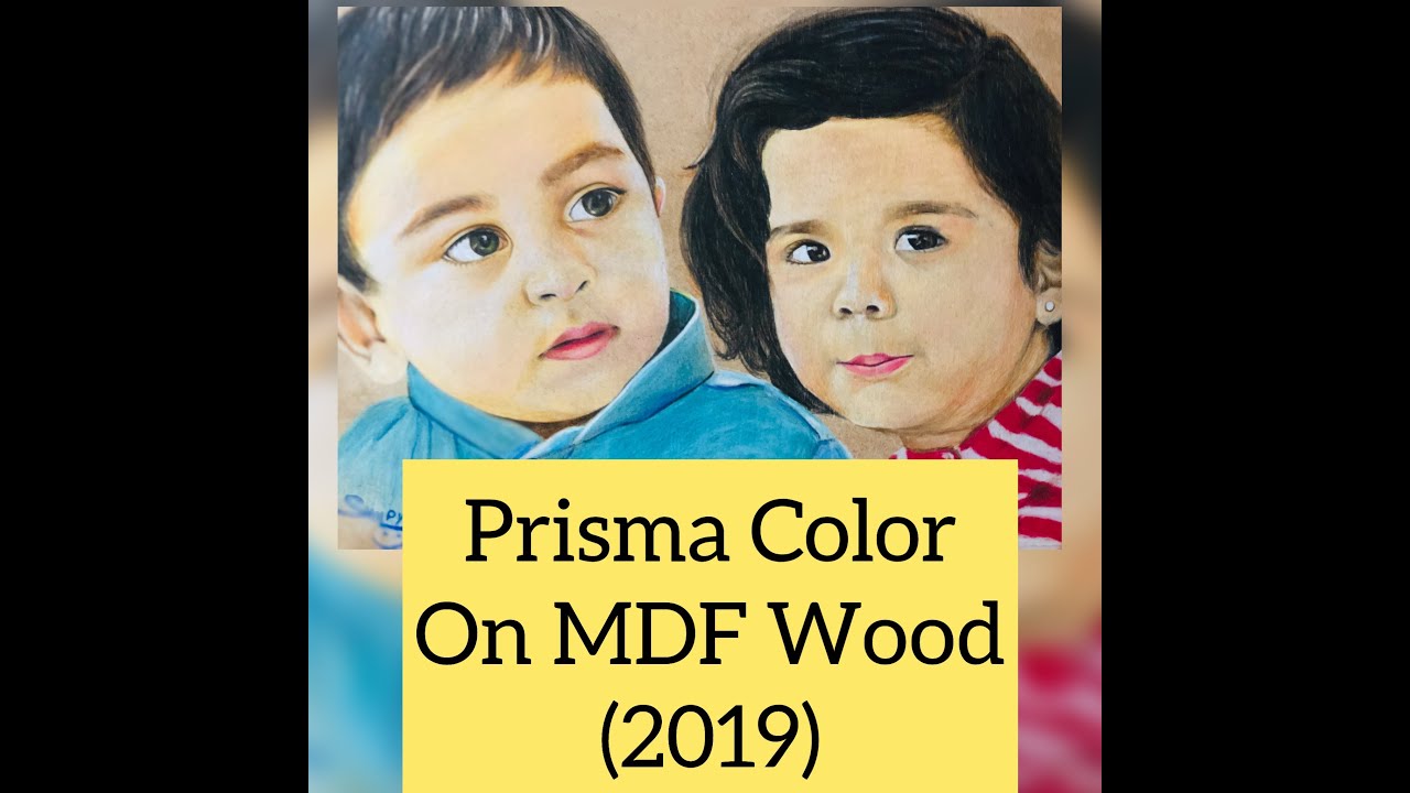 Kids Portrait: How to paint on MDF Board Wood - Time Lapse Video (2019 ...