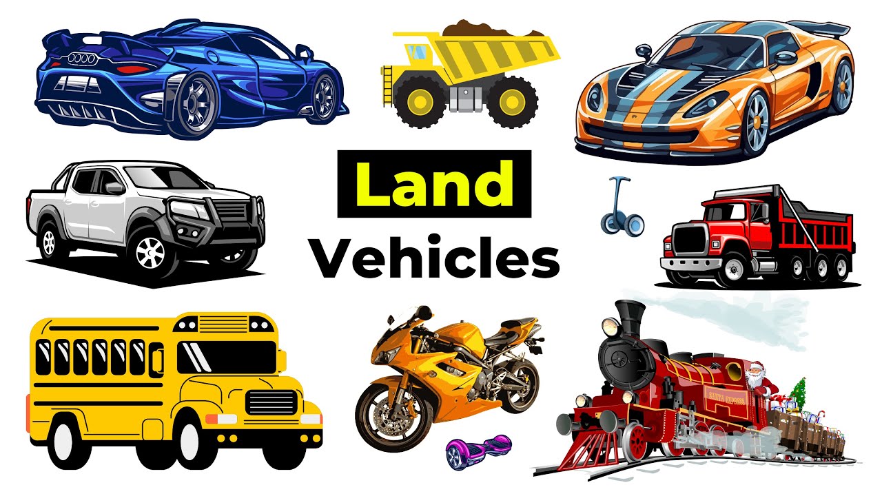 Land Transport | Names of Land Vehicles in English | Vehicles ...
