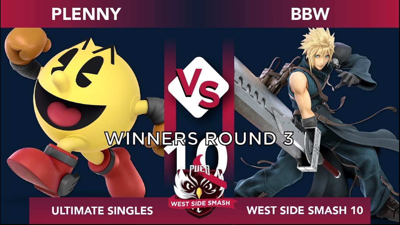 West Side Smash 10 - Plenny (Pac Man) vs BBW (Cloud) - WR3 - YouTube