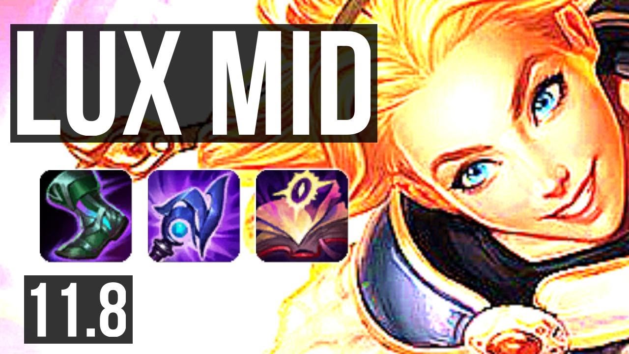 LUX vs GWEN (MID) | 1.8M mastery, 8/2/8 | NA Diamond | v11.8 - YouTube