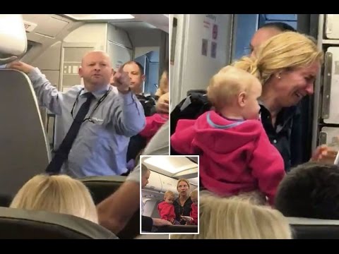 American Airlines flight attendant 'hits mum with her baby buggy as she ...