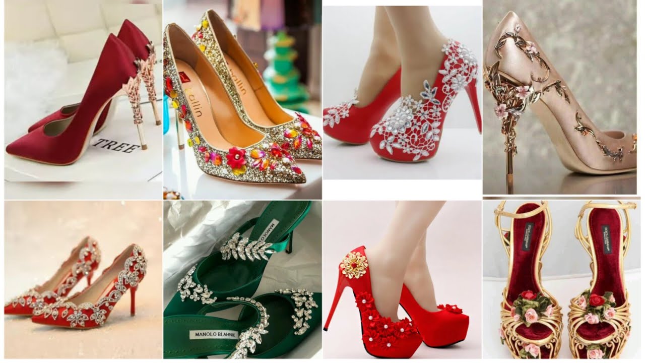 bridal shoes #2023 dulhan k sandals ashmeera designing ideas - YouTube