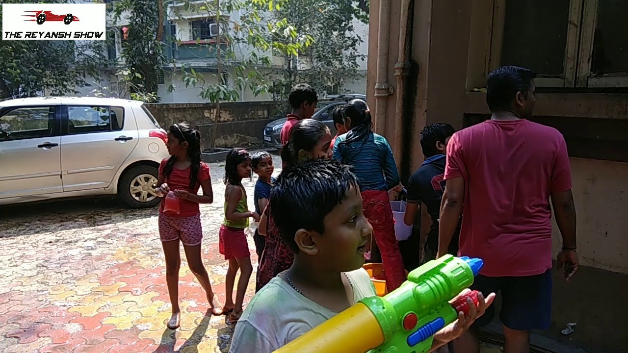 Holi Fight Milap Vs Rukmini Nivas - YouTube